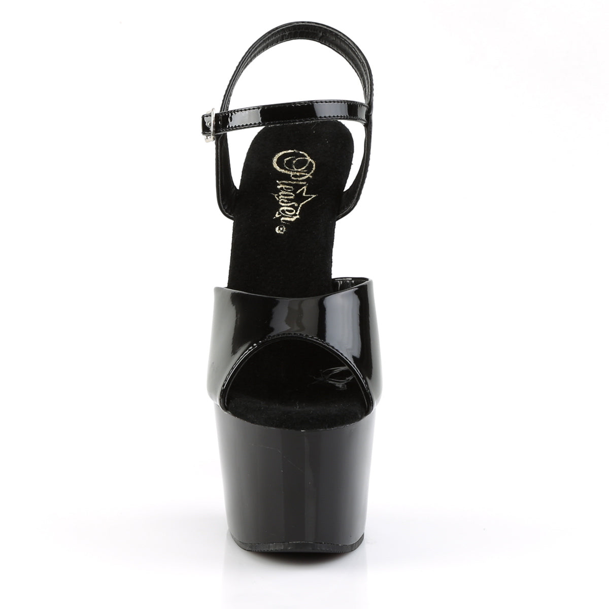 PLEASER ADORE-709 BLACK 7 INCH HIGH HEEL PLATFORM SHOES – Shoes Of ...