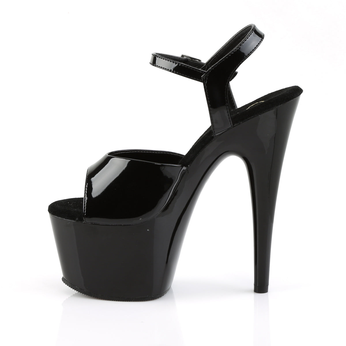 PLEASER ADORE-709 BLACK 7 INCH HIGH HEEL PLATFORM SHOES – Shoes Of ...