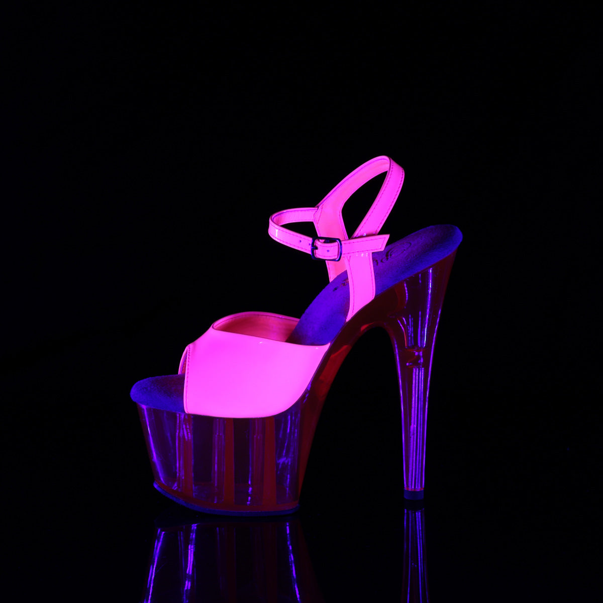 PLEASER ADORE-709UVT HOT PINK 7 INCH HIGH HEEL PLATFORM SHOES – Shoes ...